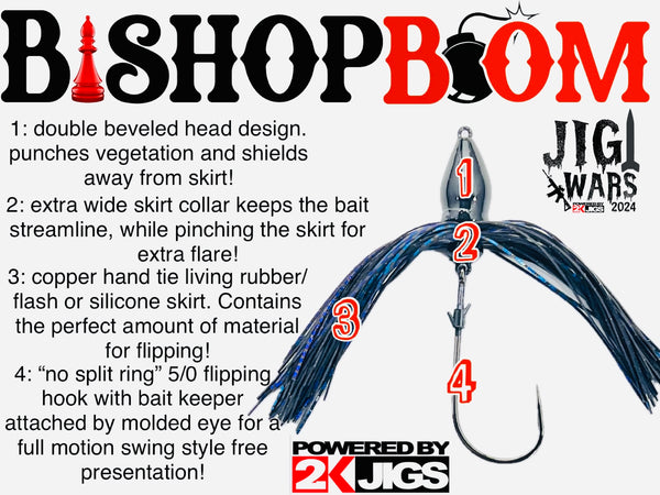 BISHOP BOOM PUNCH RIG - LIVING RUBBER FLASH SERIES – 2KJigs
